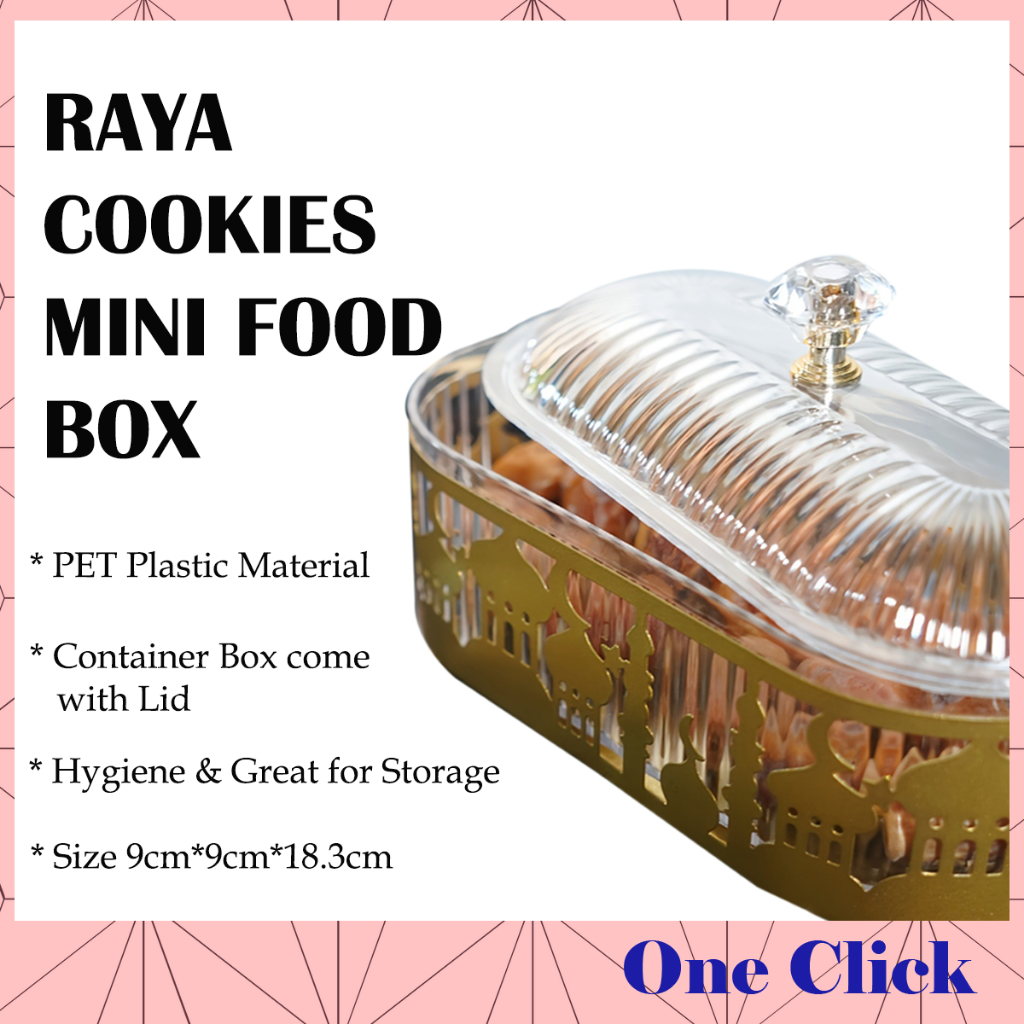 Mini Size Plastic Bekas Kuih Raya Balang Kuih Raya Snack Plate Tray ...