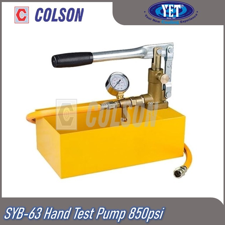COLSON SYB-63 Hand Test Pump 850psi Water Pressure Manual Test Pump ...