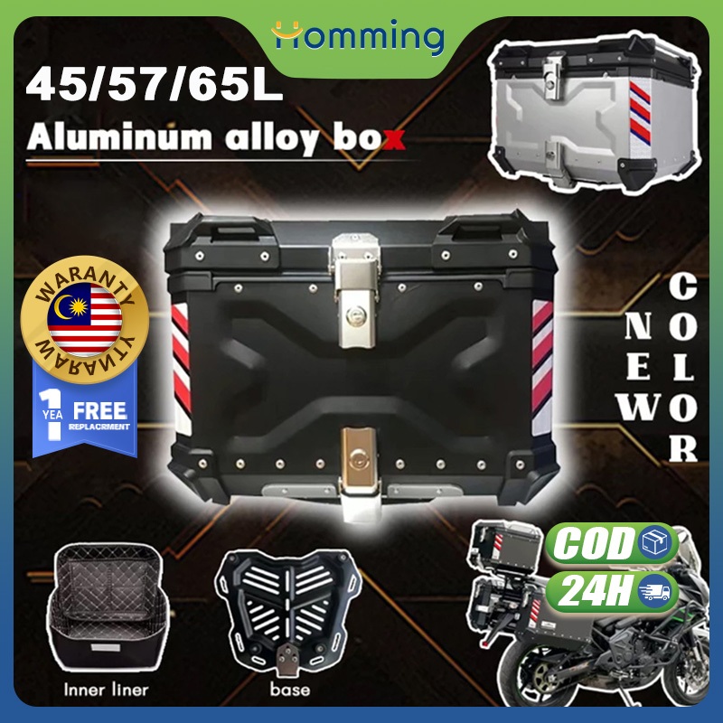100% Aluminium Top Box 45/57/65L Motorcycle Box Motor Taii Box for ADV ...