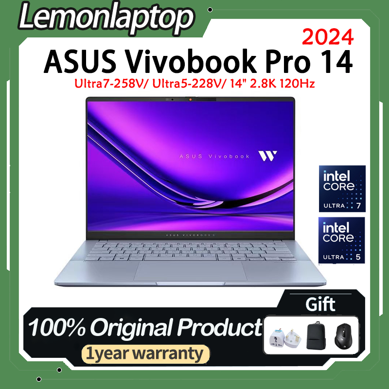 ASUS Vivobook S14 ASUS Vivobook Pro 14 2024 S5406SA Ultra7-258V/Ultra5-228V 14inch 120Hz 2.8K ...