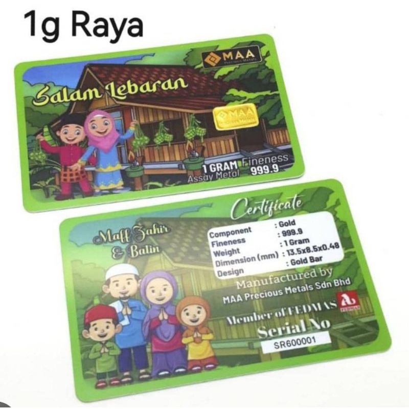 GOLD BAR SALAM LEBARAN MAA | Shopee Malaysia