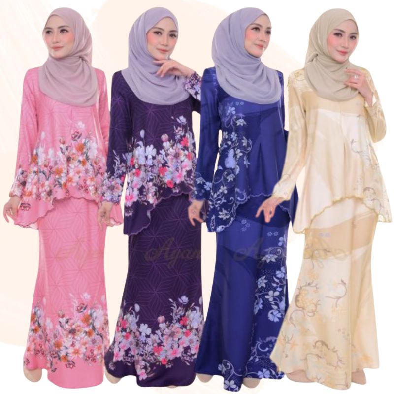 ZAHIRA BAJU KURUNG PLUS SIZE / BAJU KURUNG SCALLOP / BAJU RAYA PLUS ...