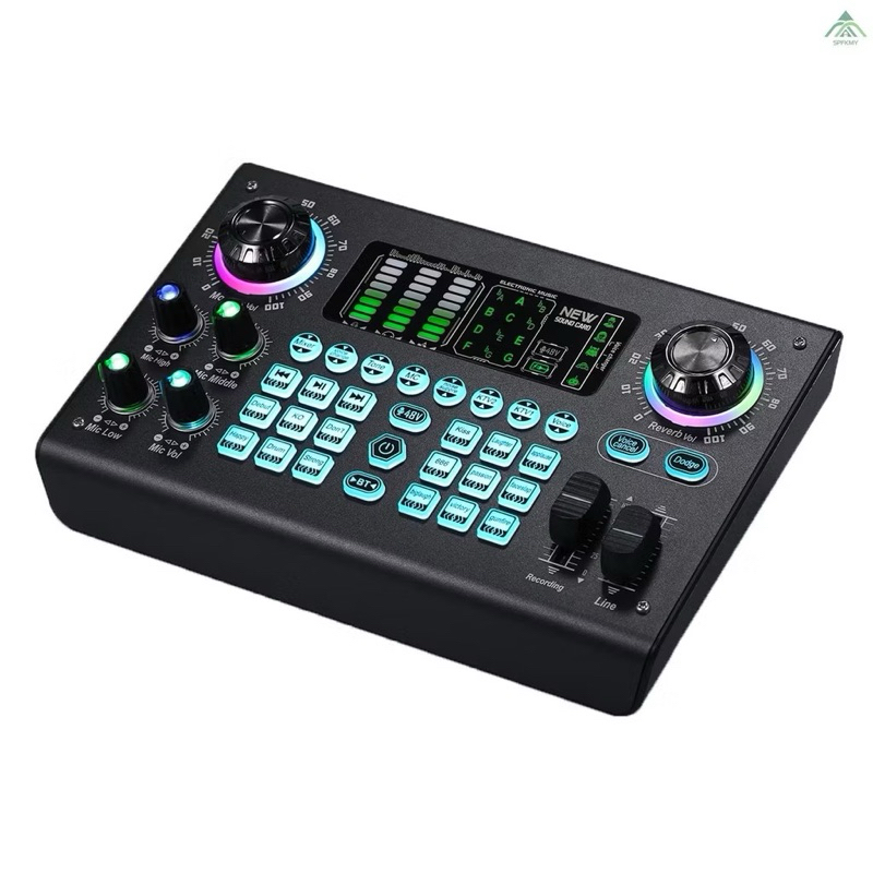 Multi-function Mixer BT USB Mixing Built-in 48V Phantom Power Live ...