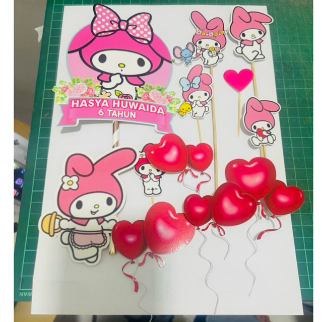 KEK TOPPER MELODY (BOLEH EDIT NAMA) | Shopee Malaysia