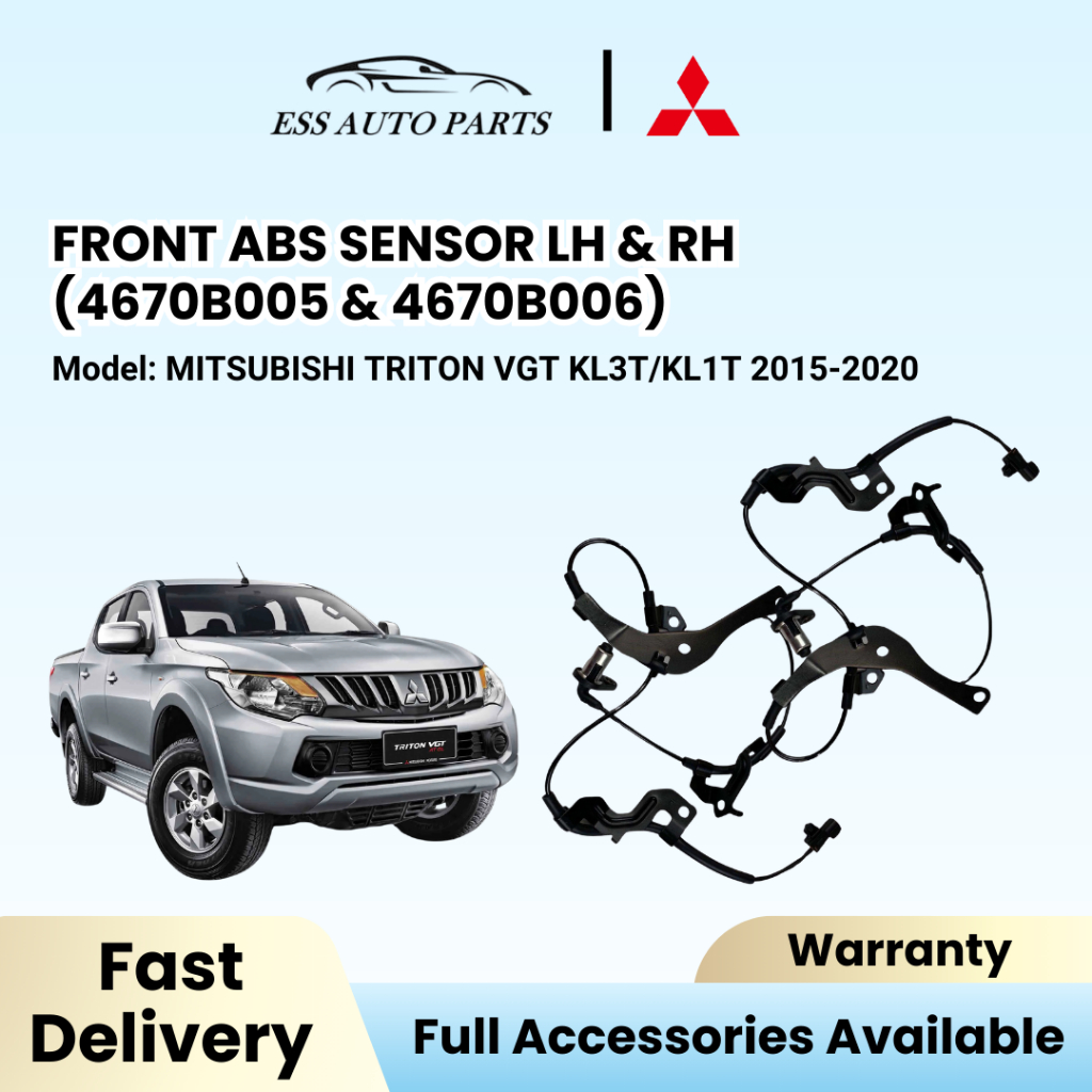 ESS Mitsubishi Triton VGT KL3T/KL1T 2015-2020 Front ABS Sensor LH & RH ...