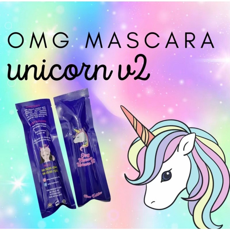 🍬OMG MASCARA UNICORN V2 NEW EDITION 2024 💯ORIGINAL | Shopee Malaysia