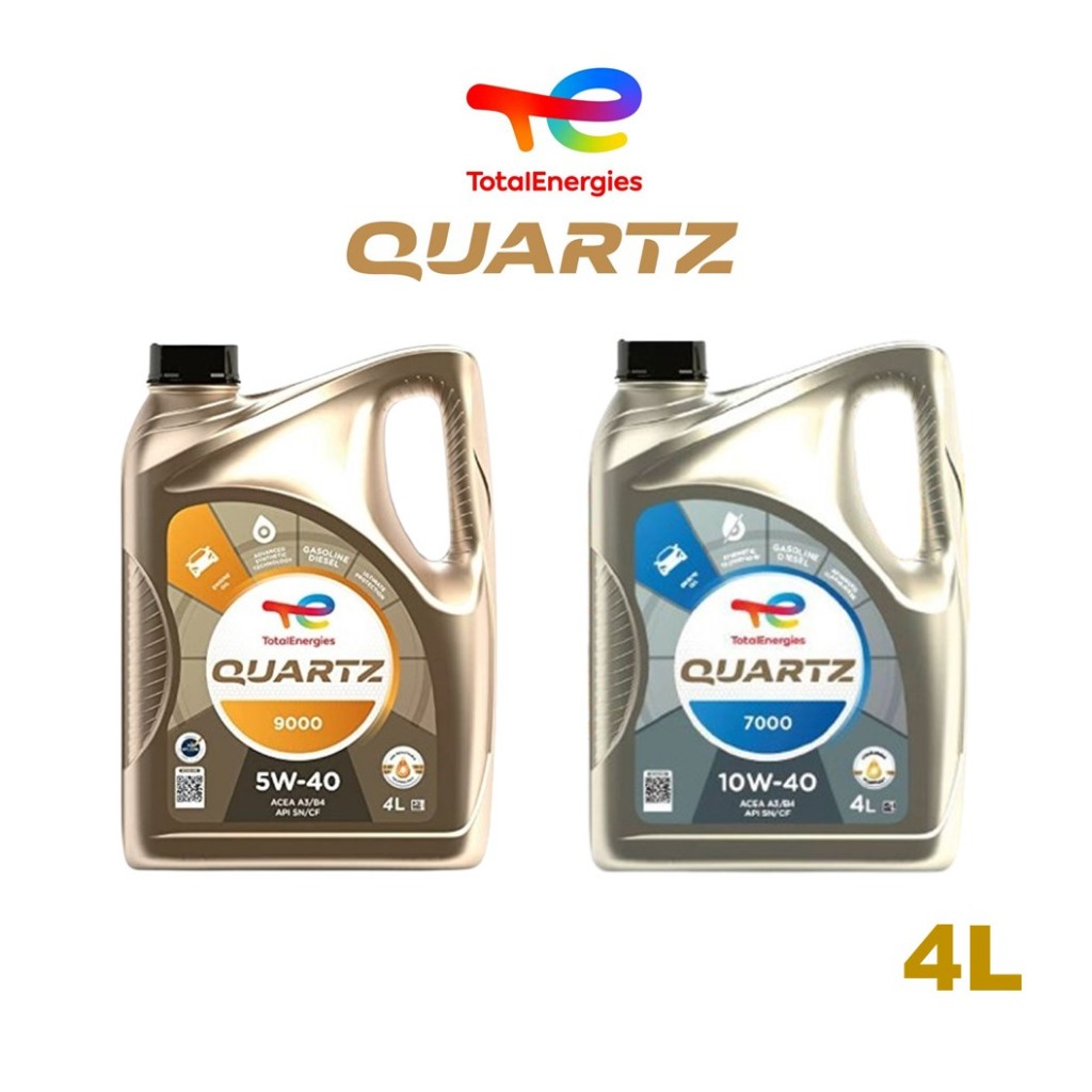 Total Quartz (4L) Semi & Fully-Synthetic Engine Oil Minyak Enjin Kereta ...