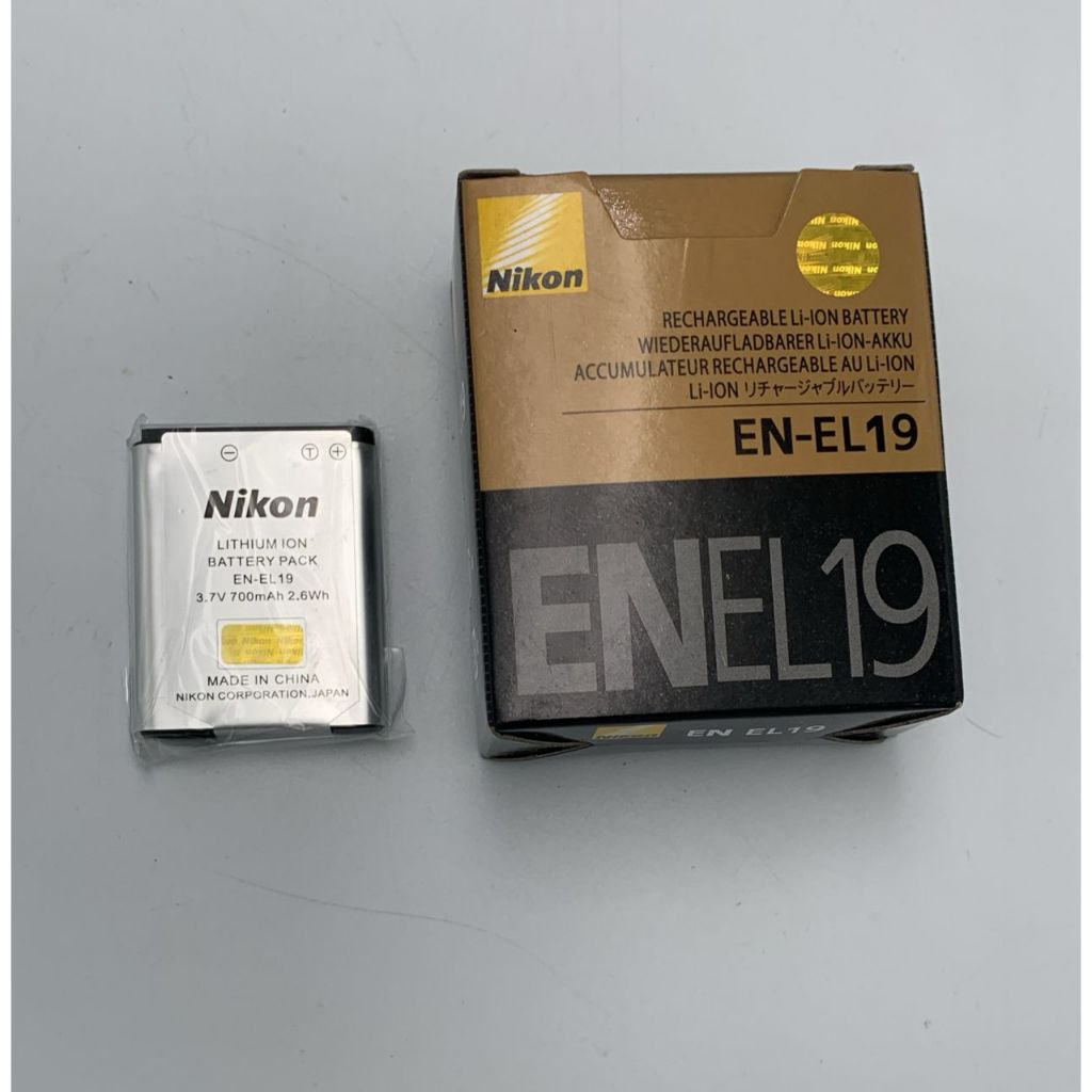 Nikon EN-EL19 Battery Original for S3100 S3300 S2600 S2700 S3500 S5200 S6500 cameras | Shopee ...