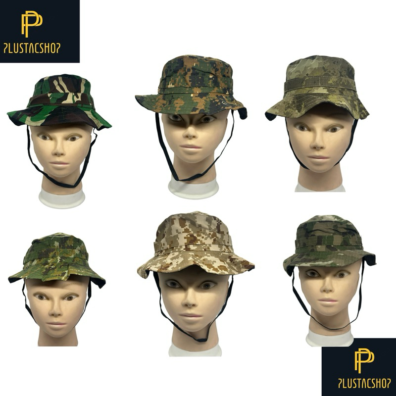 Topi budak kanak kanak loreng taktikal | Hat bucket kids tactical ...