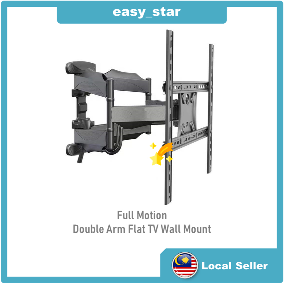 ***High Quality*** 32"-65" Full Motion Adjustable Universal TV Wall ...