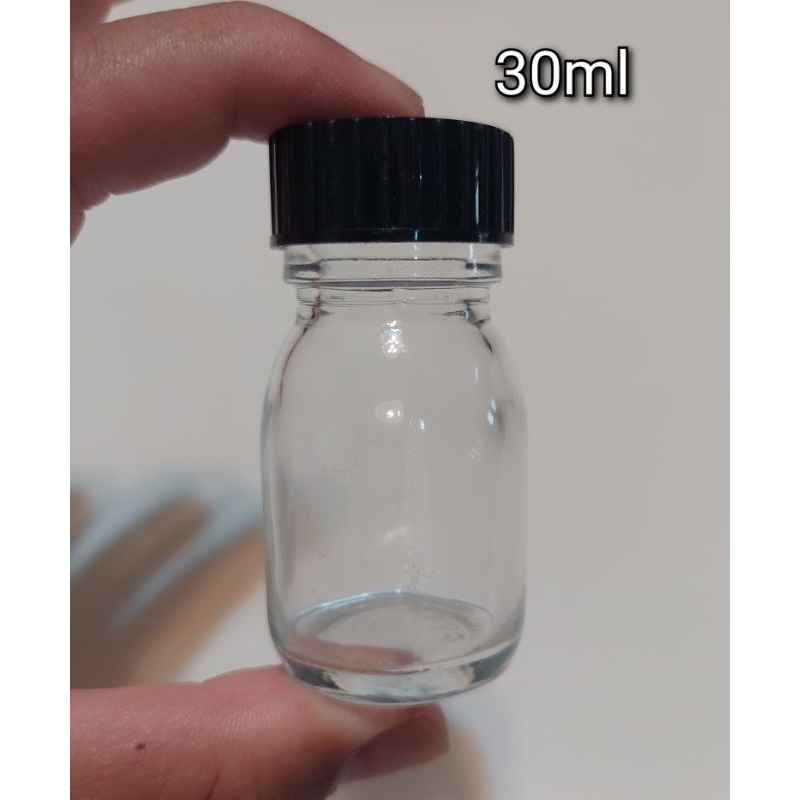 [105pcs] 30ml Small Round glass bottle/clear bottle/botol kaca kecil ...