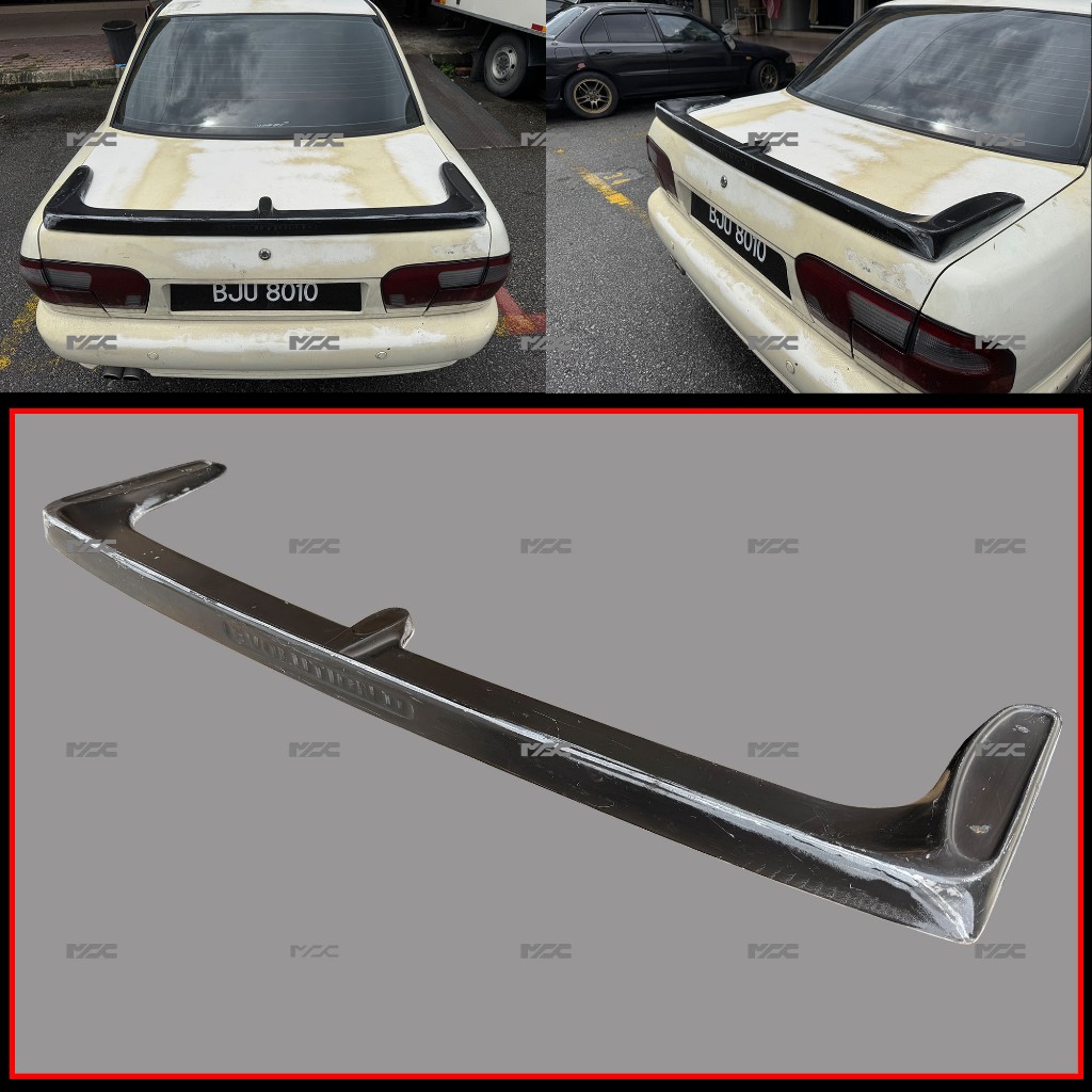 WIRA SALOON SEDAN EVO V2 LOOK REAR SPOILER MATERIAL FIBER | Shopee Malaysia
