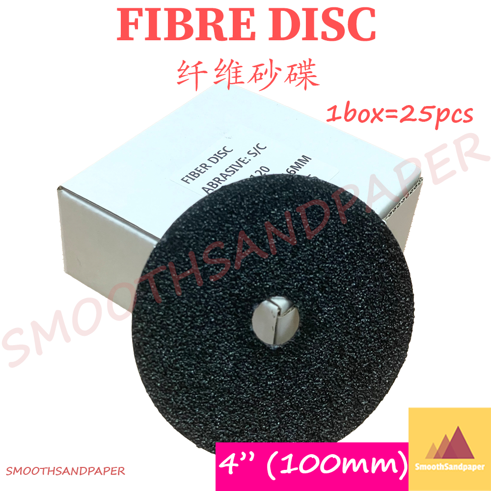 100mmX16mm (4Inch) Fibre Disc / Silicon Carbide [25pcs] 4寸砂轮片 直径100内径 ...