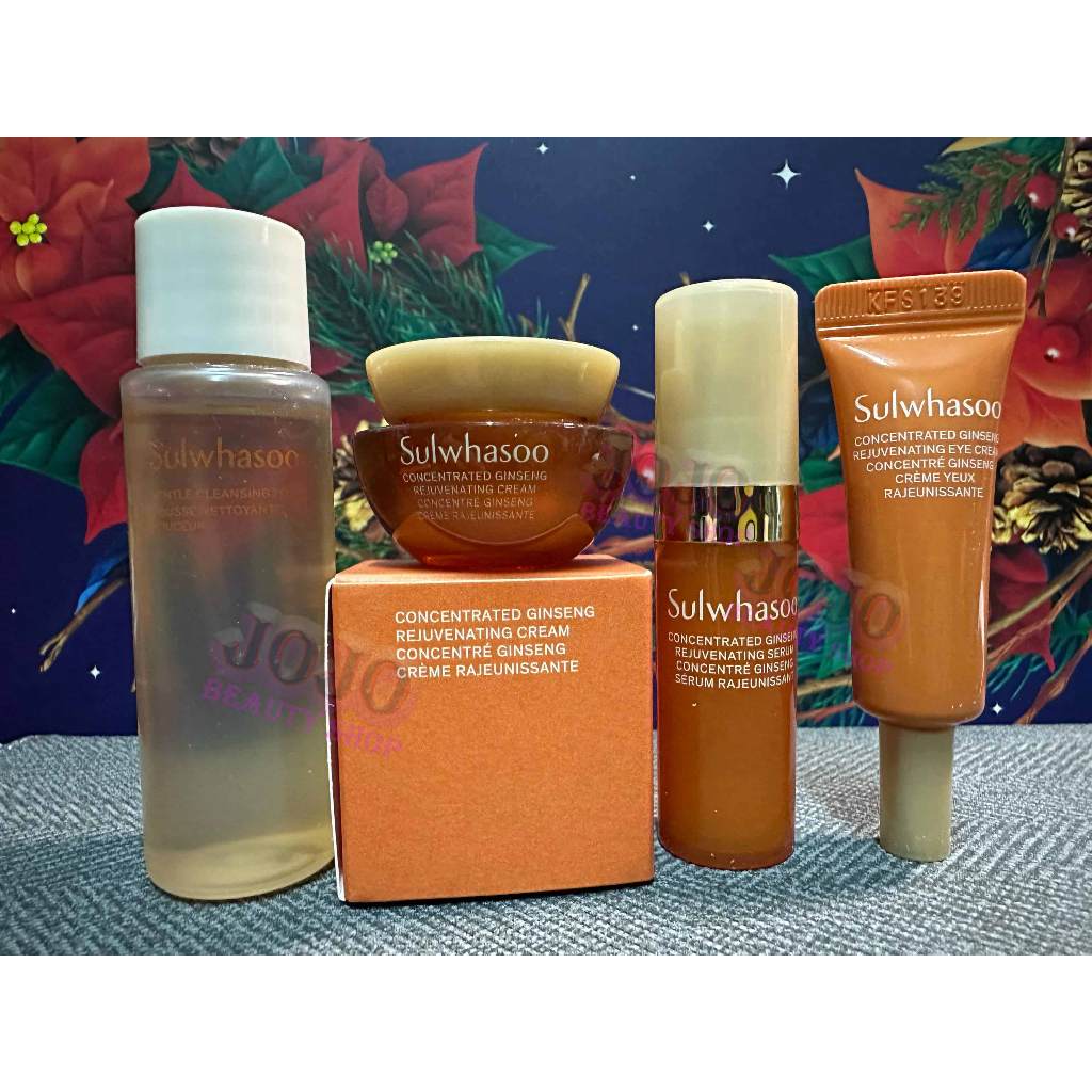 Sulwhasoo 4 Item Concentrated Ginseng Rejuvenating Set with Cleansing Foam | Shopee Malaysia