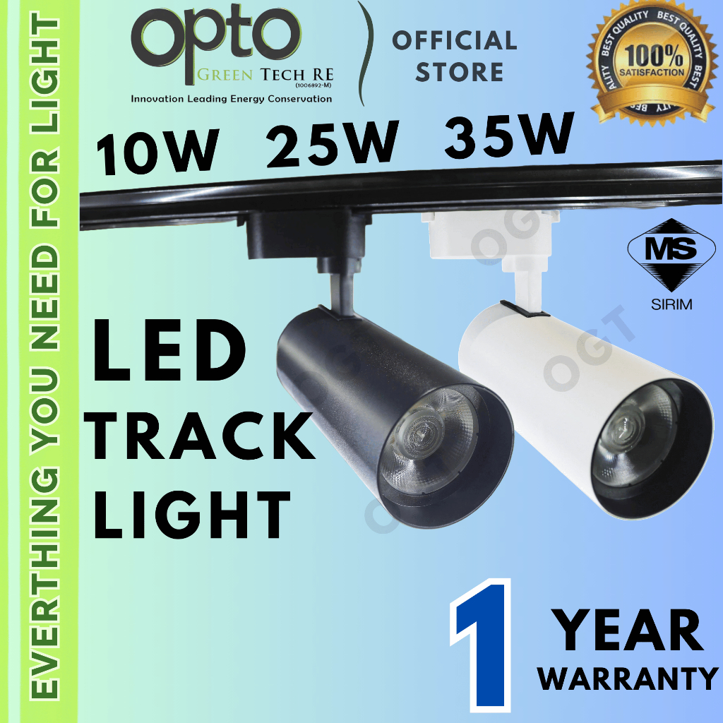 [SIRIM]🔥 Lampu LED Track Light – 10W / 25W / 35W | Terang & Jimat ...