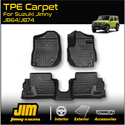 Suzuki Jimny JB64 Jimny Sierra JB74 Type 3D Floor Mat for MT Cars, Waterproof, 3D Structure, Car ...