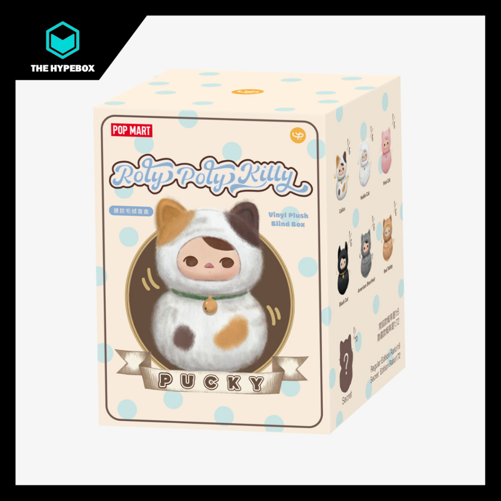 POP MART - PUCKY ROLY-POLY KITTY SERIES-VINYL PLUSH BLIND BOX | Shopee ...