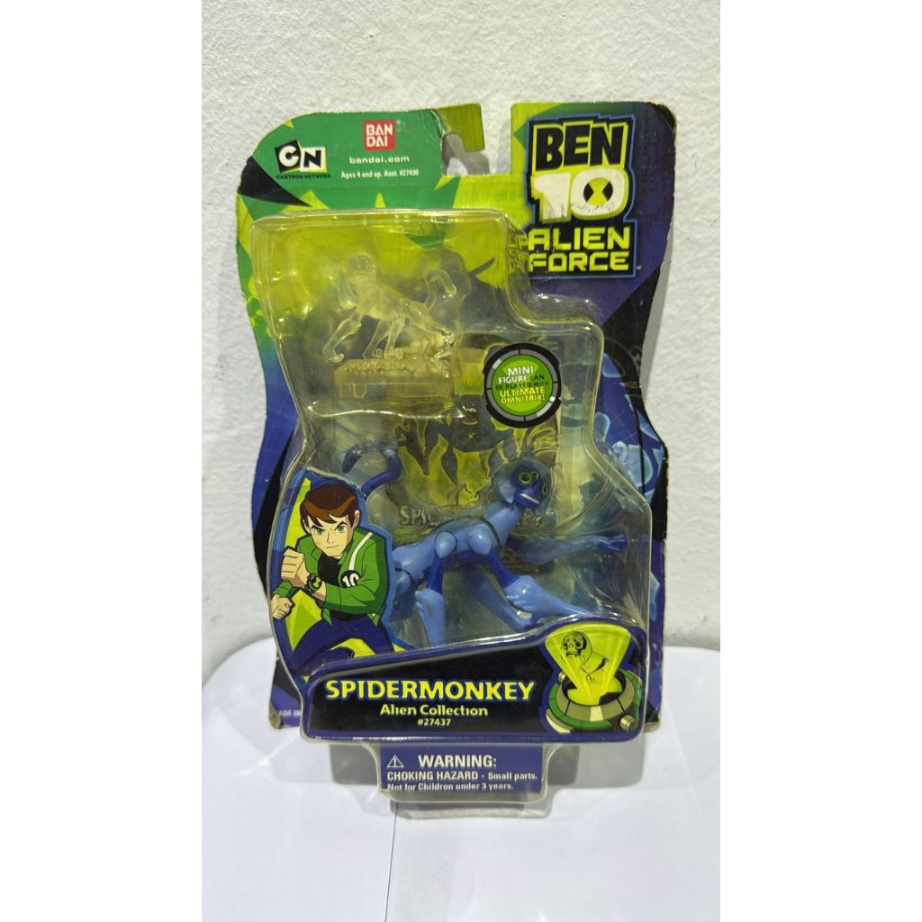 Original Ben 10 Alien Force Spidermonkey # 27437 Bandai Action Figure Cartoon Network Malaysia ...