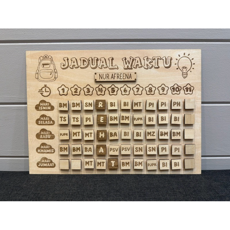 Custom Jadual Waktu Kelas boleh ubah, Sekolah Murid Pelajar Sekolah ...