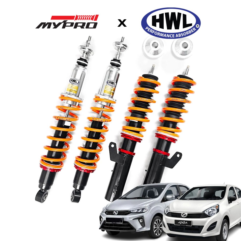 HWL PERODUA AXIA / BEZZA High-Low Body shift , Soft Hard Adjustable 100 ...