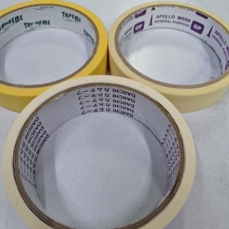 Daiichi/Apollo/TapeMe Masking Tape (12mm - 72mm) 12 Yards/14Meter ...