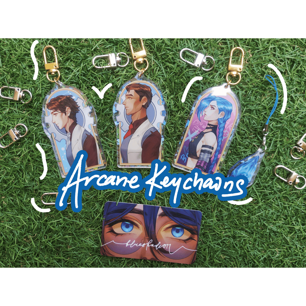 Acrylic Keychains + Phone Charm | Arcane: League of Legends Fan Merch ...