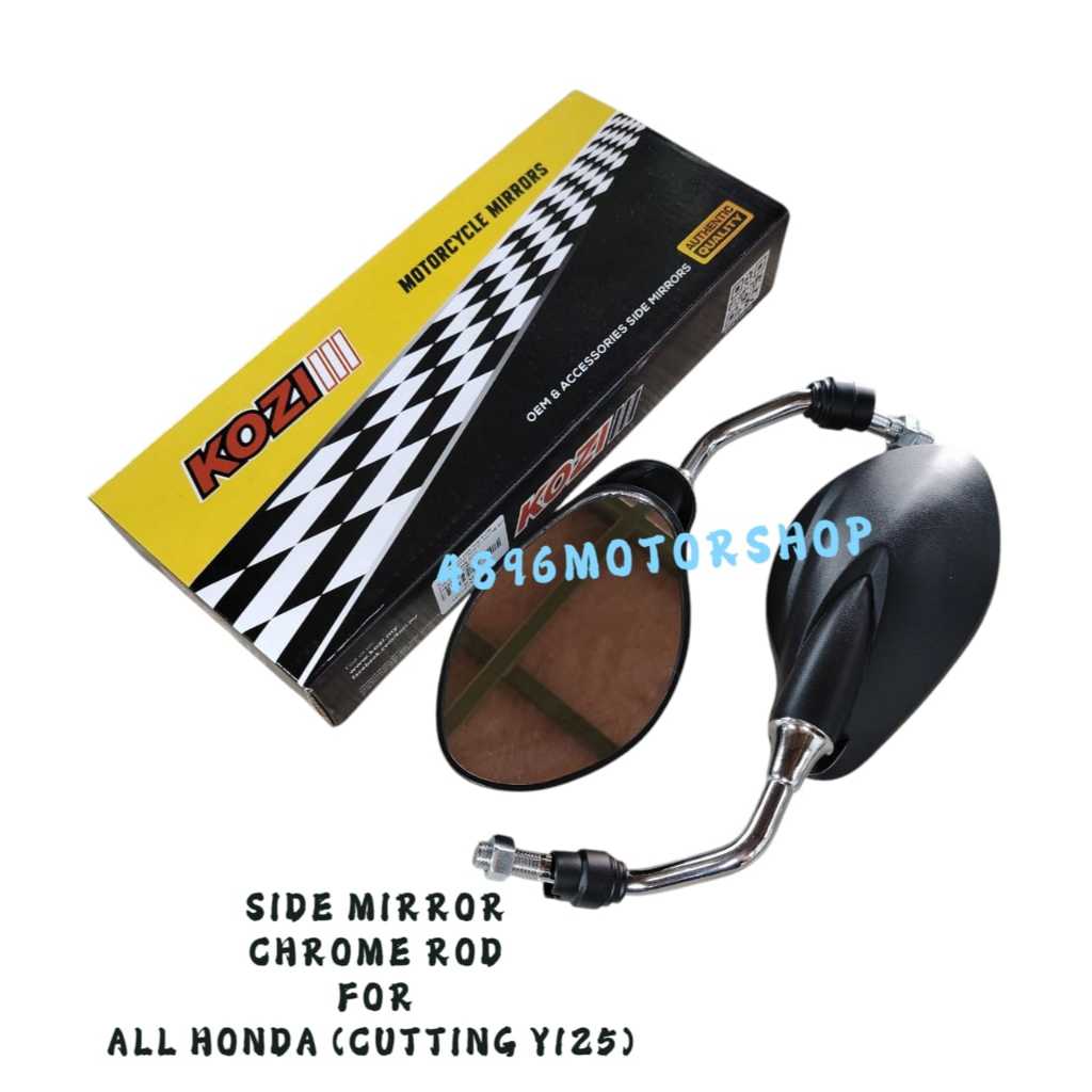 ( FOR ALL HONDA ) SIDE MIRROR CUTTING Y125Z SIDE MIRROR CHROME ROD EX5 ...