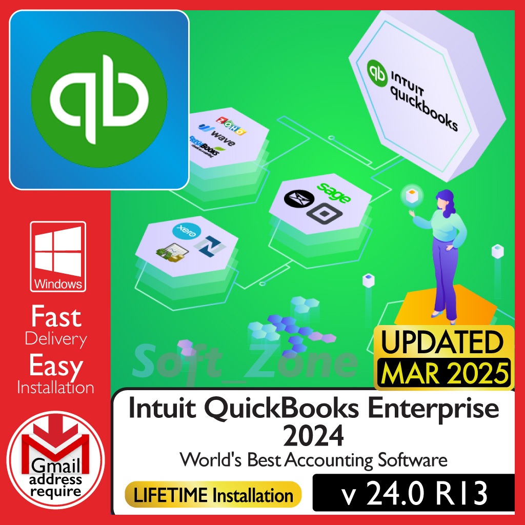 Intuit QuickBooks Enterprise 2024 v24.0 R13 - World's Best Accounting Software | Windows ...
