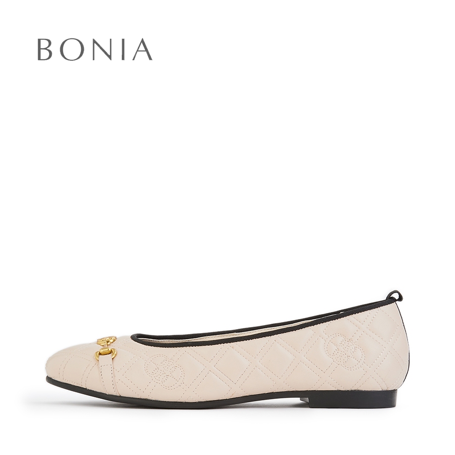 Bonia Beige Lean Ballerinas | Kasut Ballerina | Shopee Malaysia