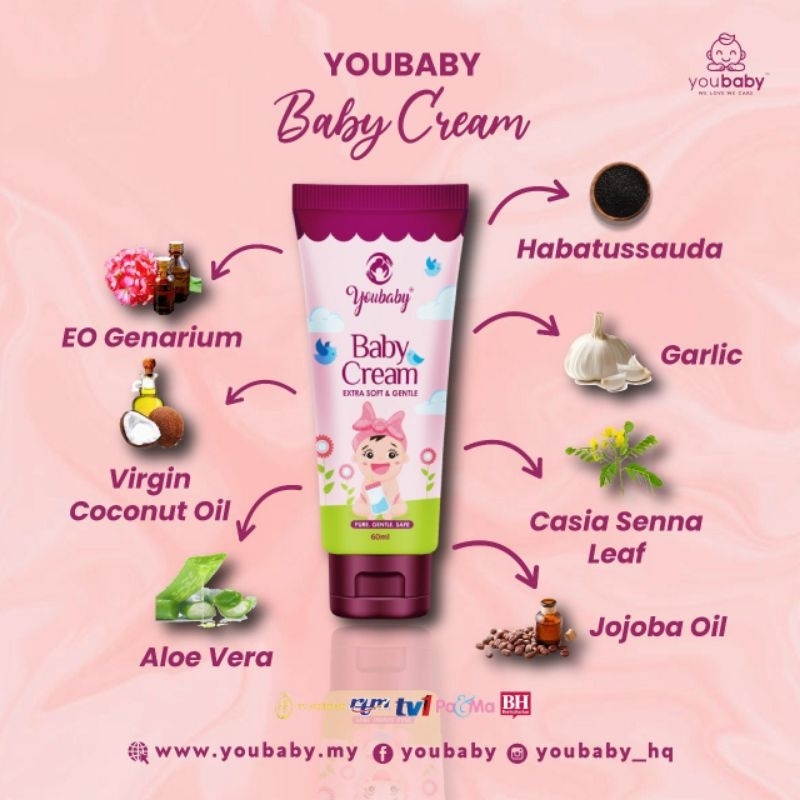 YOUBABY KRIM (RUAM, BATUK,SELSEMA,KAHAK)60ML | Shopee Malaysia