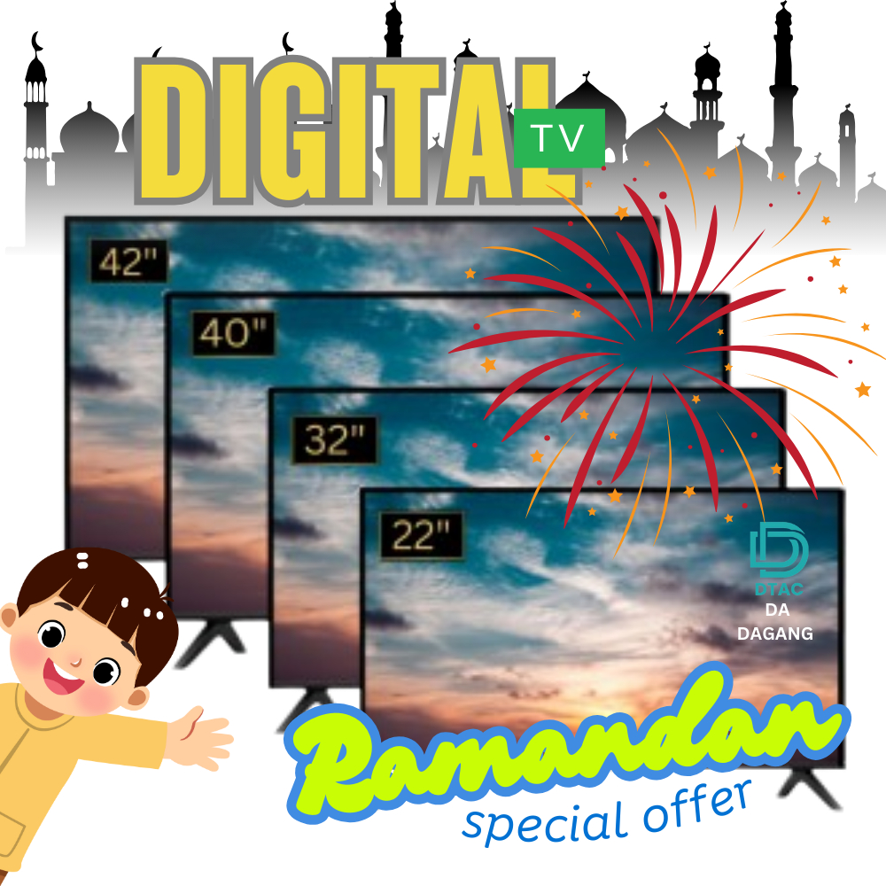 2025 Andriod 14 DTAC Digtital TV 22”/32"/40"/43“ HD LED Television Android TV 4K UHD LED TV ...
