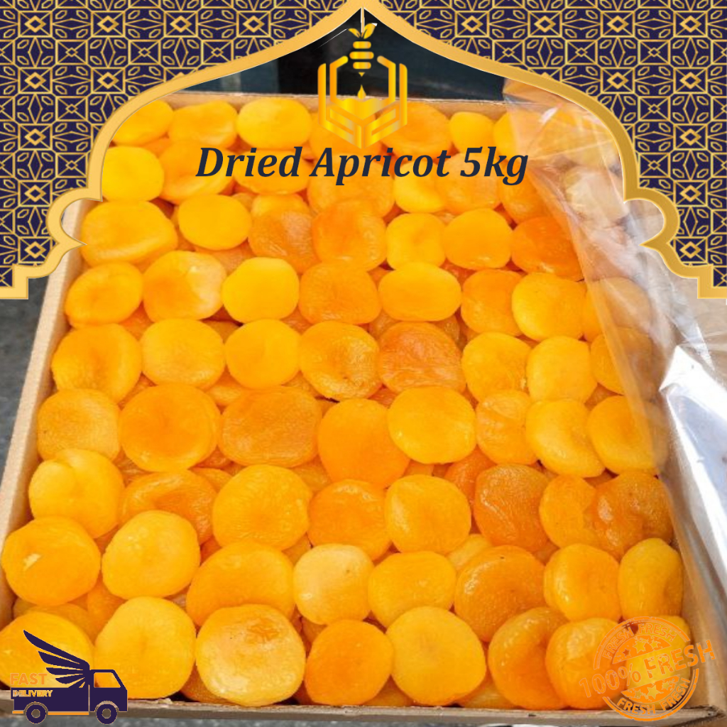 5KG DRIED APRICOT PREMIUM\JUMBO\BUAH APRIKOT KERING\TURKISH APRICOT ...