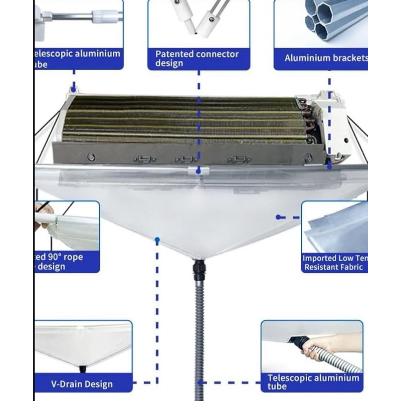 KING PUMP canvas service aircond wall 1.0hp - 3.0hp | Shopee Malaysia