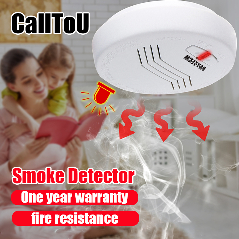 CallToU Smoke Detector penderia asap fire alarm rumah Sensor Alarm Come ...