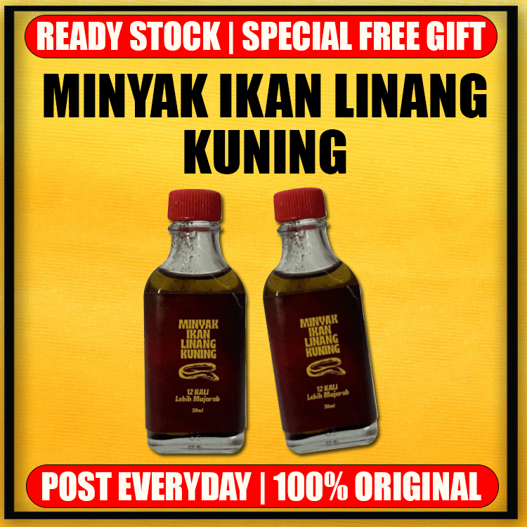 💥Minyak Urut Ikan Linang Emas Original HQ 100%💫Ramuan Warisan Kampung ...