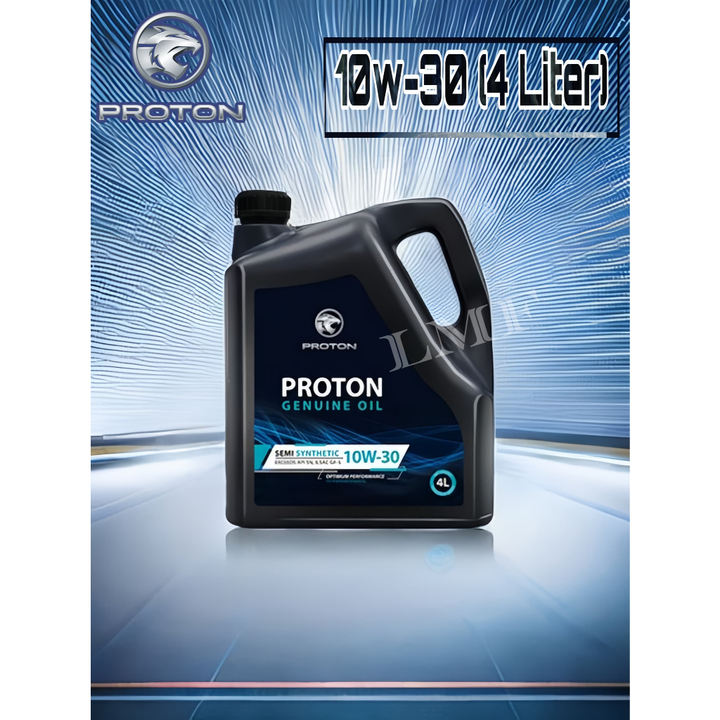 Proton SN 10W30 Semi Synthetic Genuine Engine Oil (4 Liter) Toyota ...