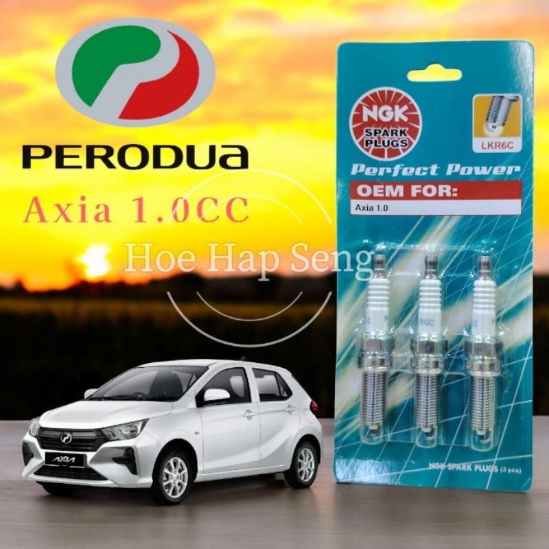 #[3pcs] LKR6C PERODUA #NGK GENUINE SPARK PLUG AXIA 1.0 ,BEZZA 1.0 (3 ...