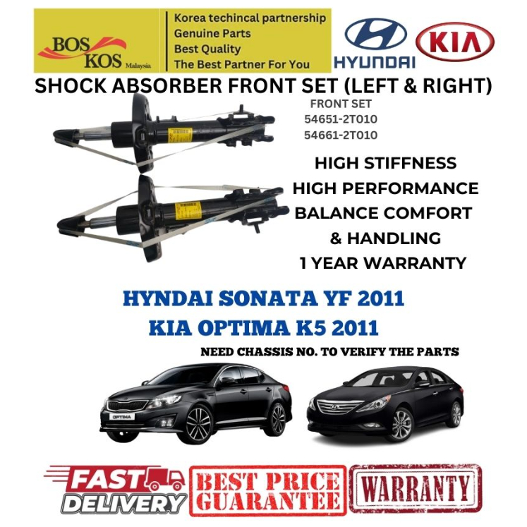 ABSORBER FRONT SET LEFT & RIGHT HYUNDAI SONATA YF 2011 , KIA OPTIMA K5 ...