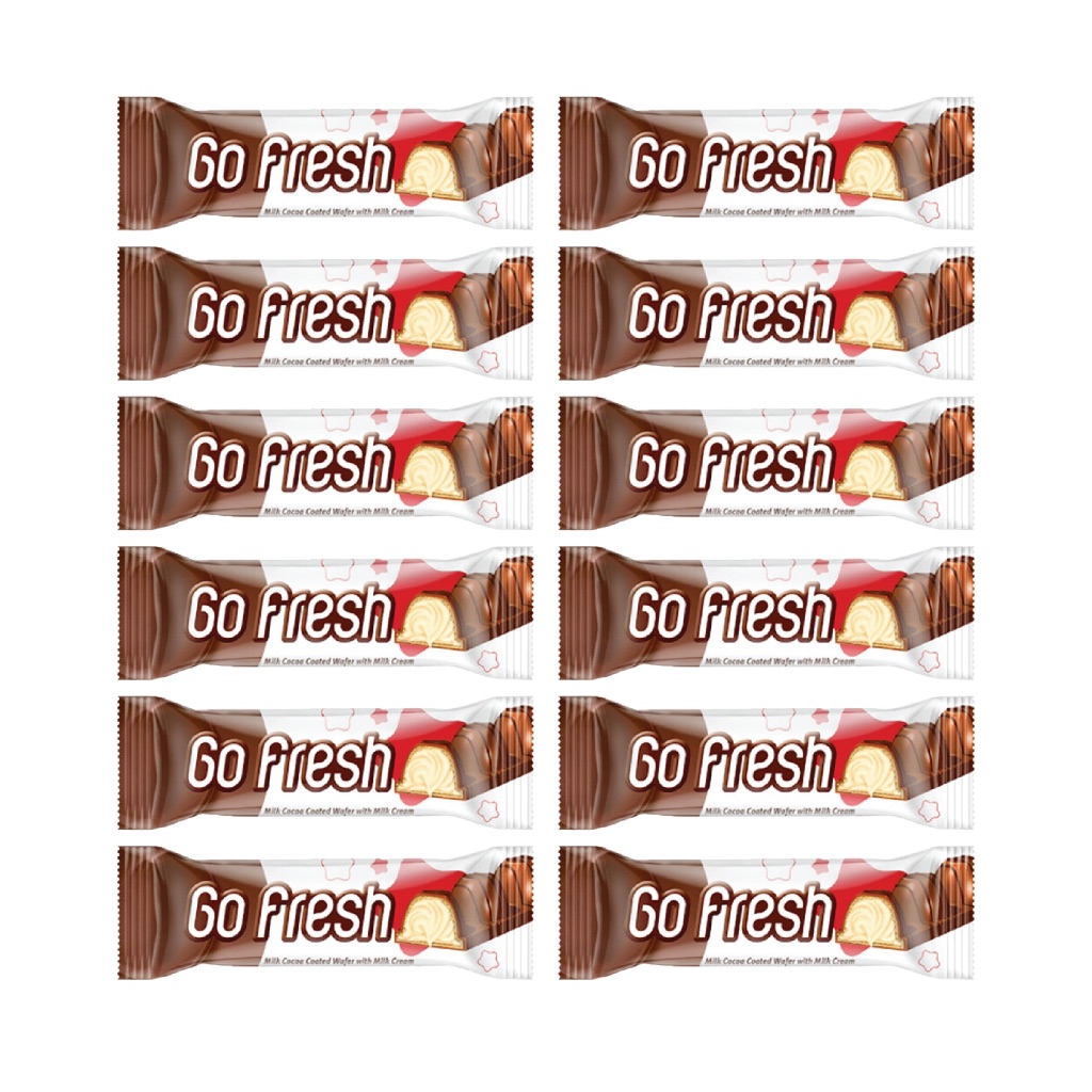 Go Fresh Chocolate Wafer with Cocoa Cream - (20gx12) | Shopee Malaysia