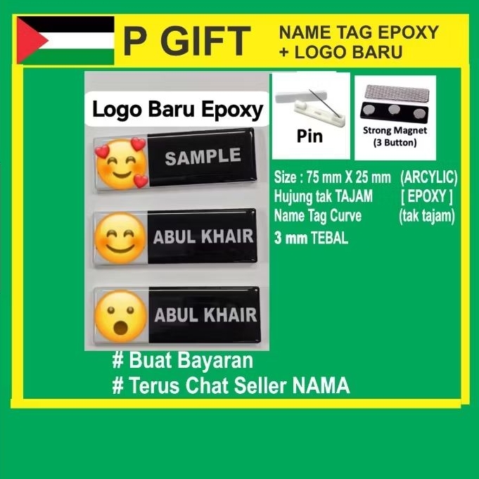 [new] custom platic / PVC NAME TAG WITH EPOXY NAME TAG MANGET NAME TAG ...