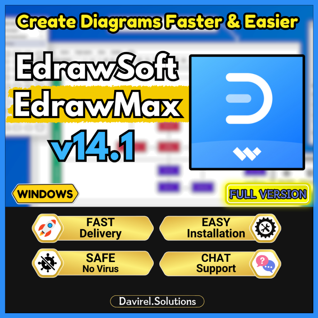 EdrawSoft Edraw Max 𝗨𝗟𝗧𝗜𝗠𝗔𝗧𝗘 14.1🔥 Lifetime | Easy Installation Video ...
