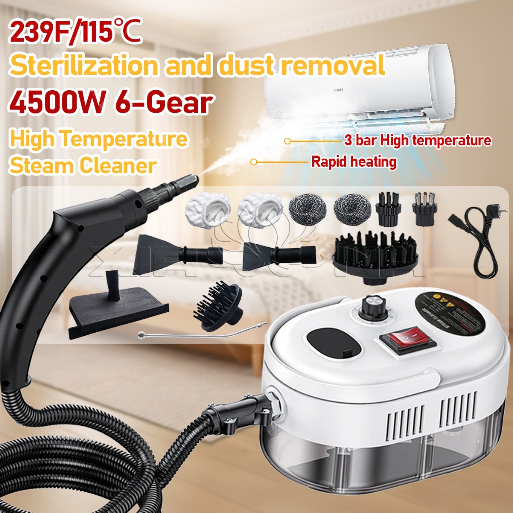 4500W steam cleaner high pressure 230F/115℃ handheld high temperature ...