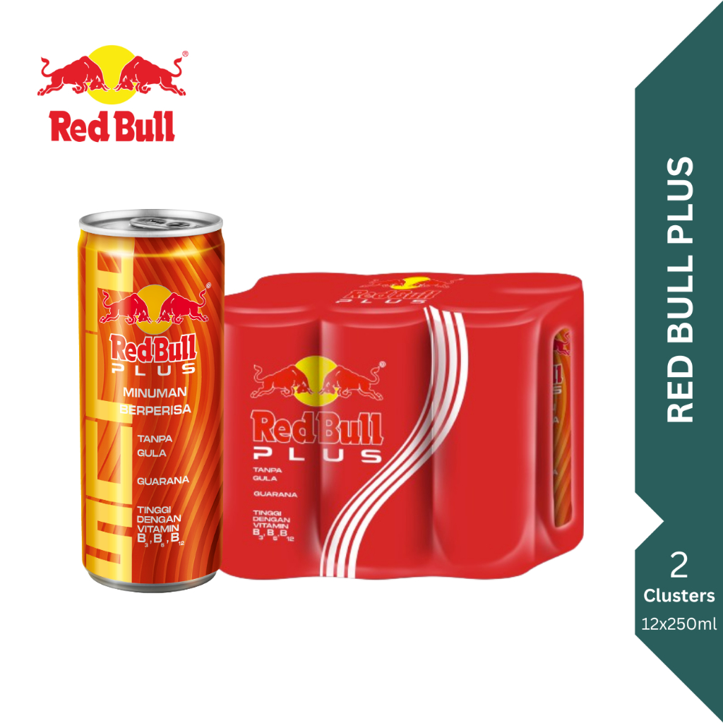 Red Bull Plus Can 12 x 250ml - 2 Clusters | Shopee Malaysia