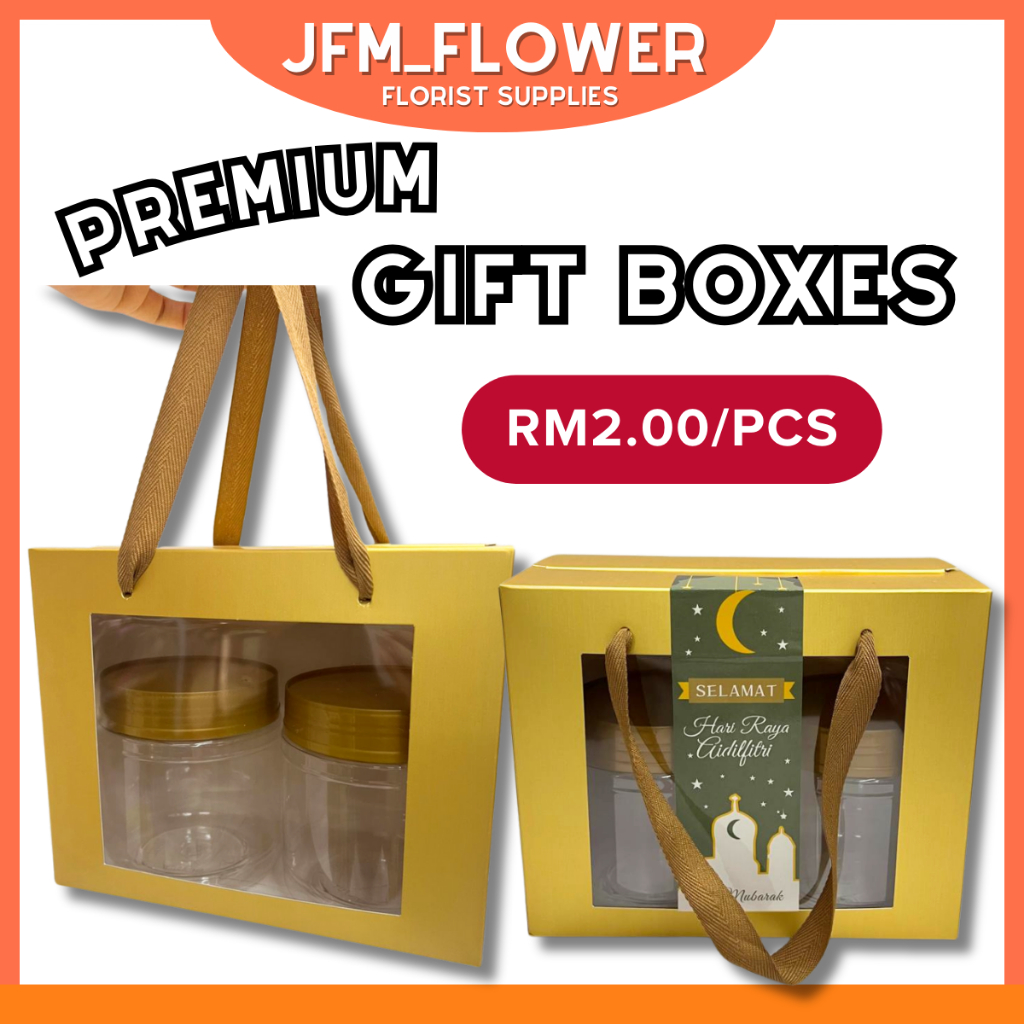 [RM2.00/PCS] 20PCS JFM_FLOWER Premium Hari Raya Gift Box/Premium Kotak Raya Exclusive Kotak Kuih ...