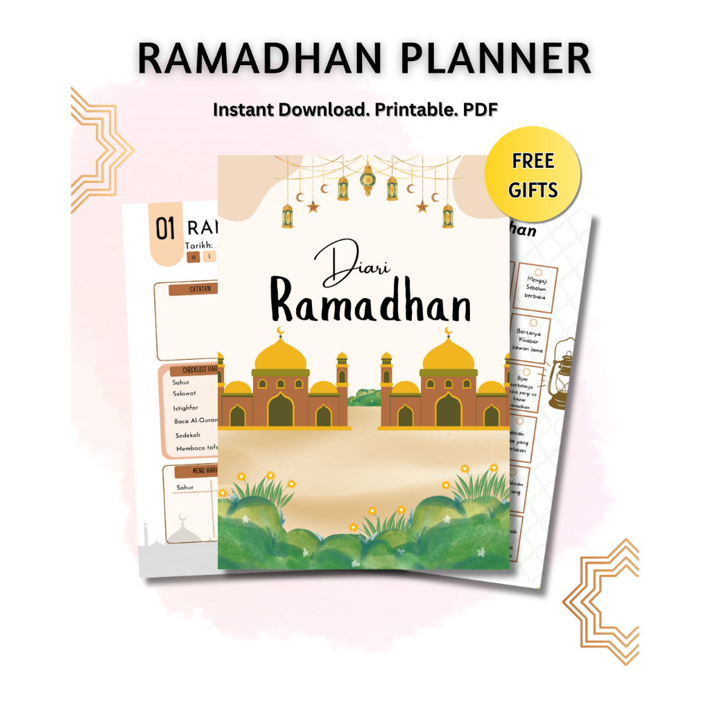 PDF| Ramadhan Planner,Diari Ramadhan,Digital Printable Ramadhan Planner ...