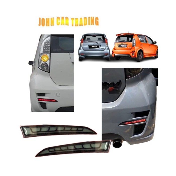 Perodua Myvi SE2 2008 2009 2010 Rear Bumper Reflector Light LED ...