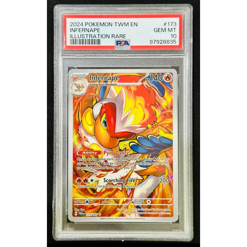 PSA 10 Infernape 173 Twilight Masquerade Illustration Rare English ...