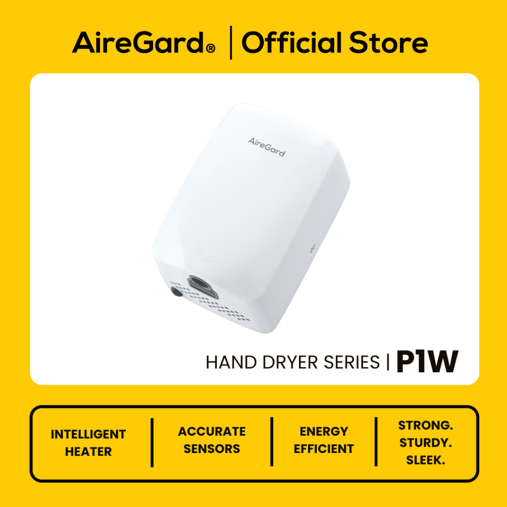AIREGARD P1W SERIES HAND DRYER (WHITE) | Shopee Malaysia