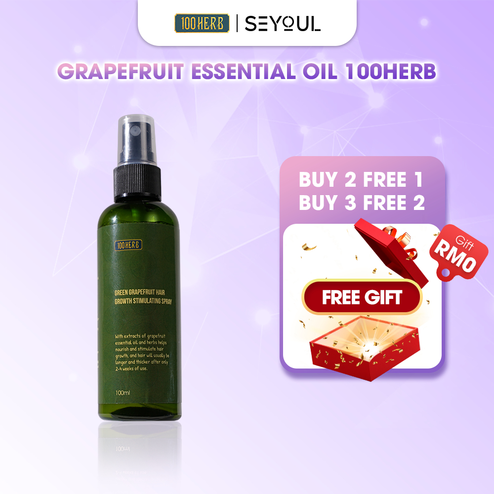 Grapefruit essential oil hair growth 100HERB original, hair growth ...