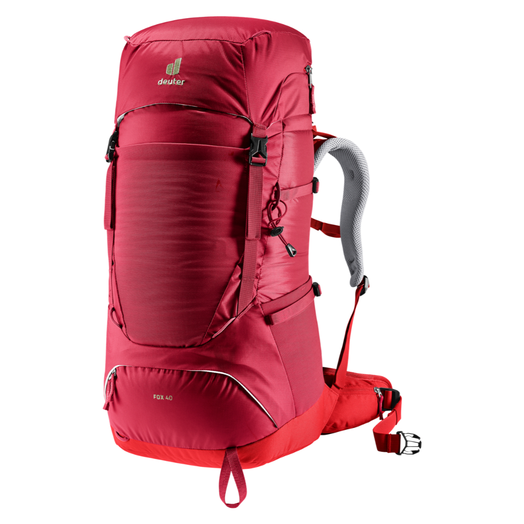 Deuter Fox 40L Backpack (New Deuter Logo) - Masala-cherry / Alpinegreen ...